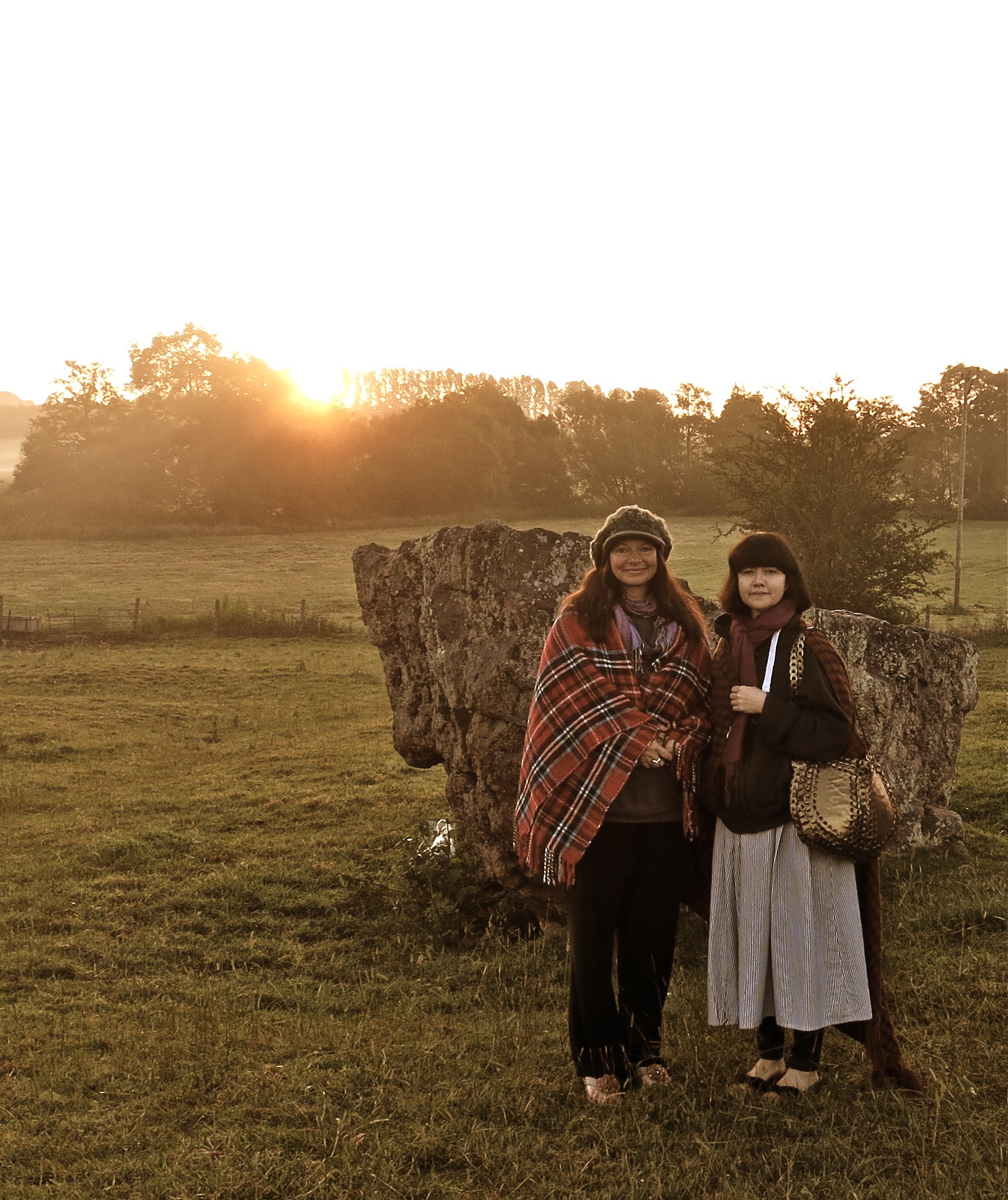 Stanton Drew Summer Solstice 2014 our special stone wot we sat behind ...